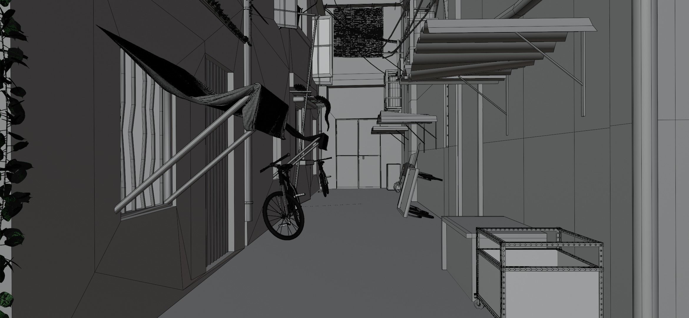 Building Old Ally houses 3D model 3D model | CGTrader