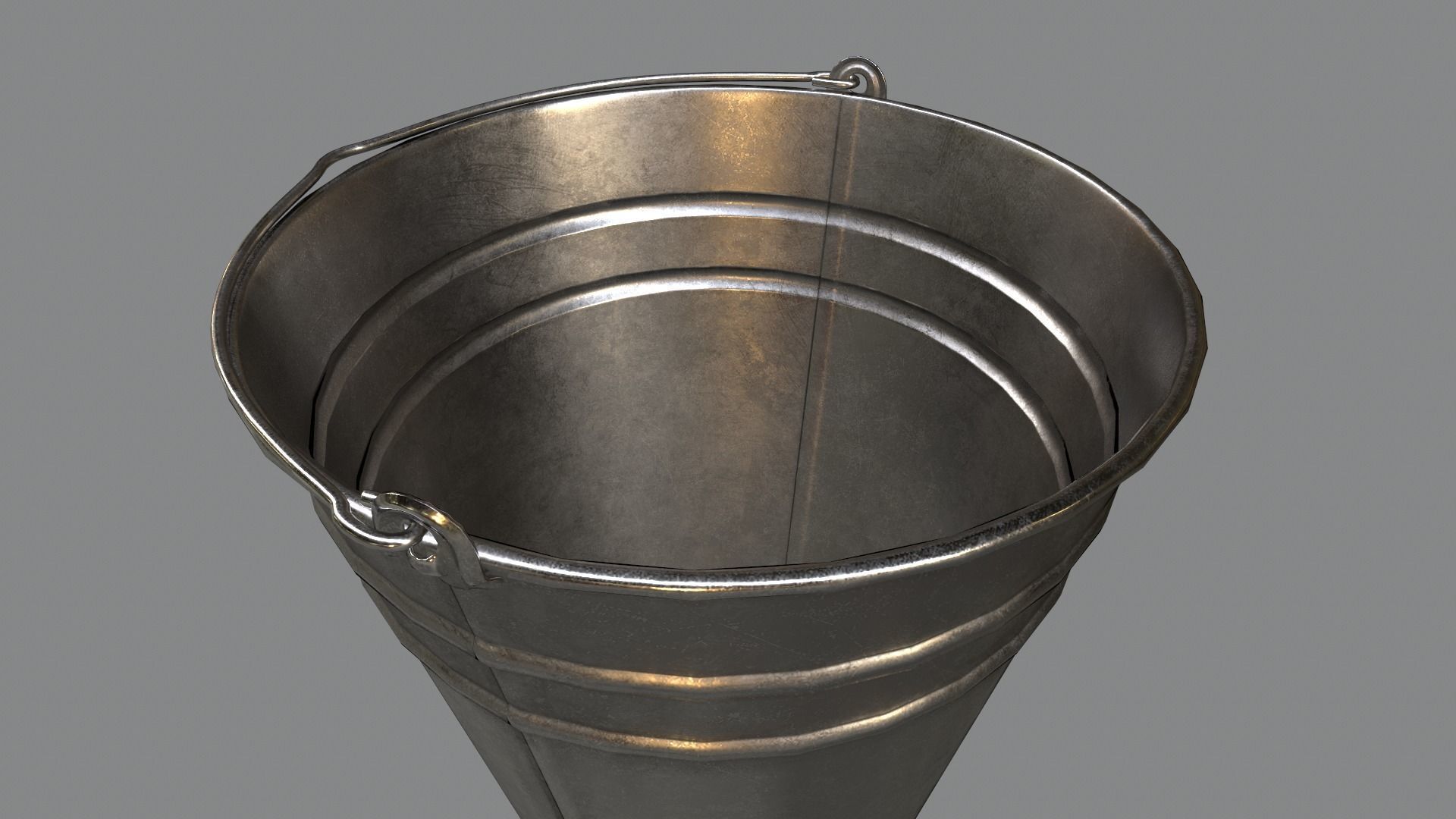 3D model Metal bucket Low-poly VR / AR / low-poly | CGTrader