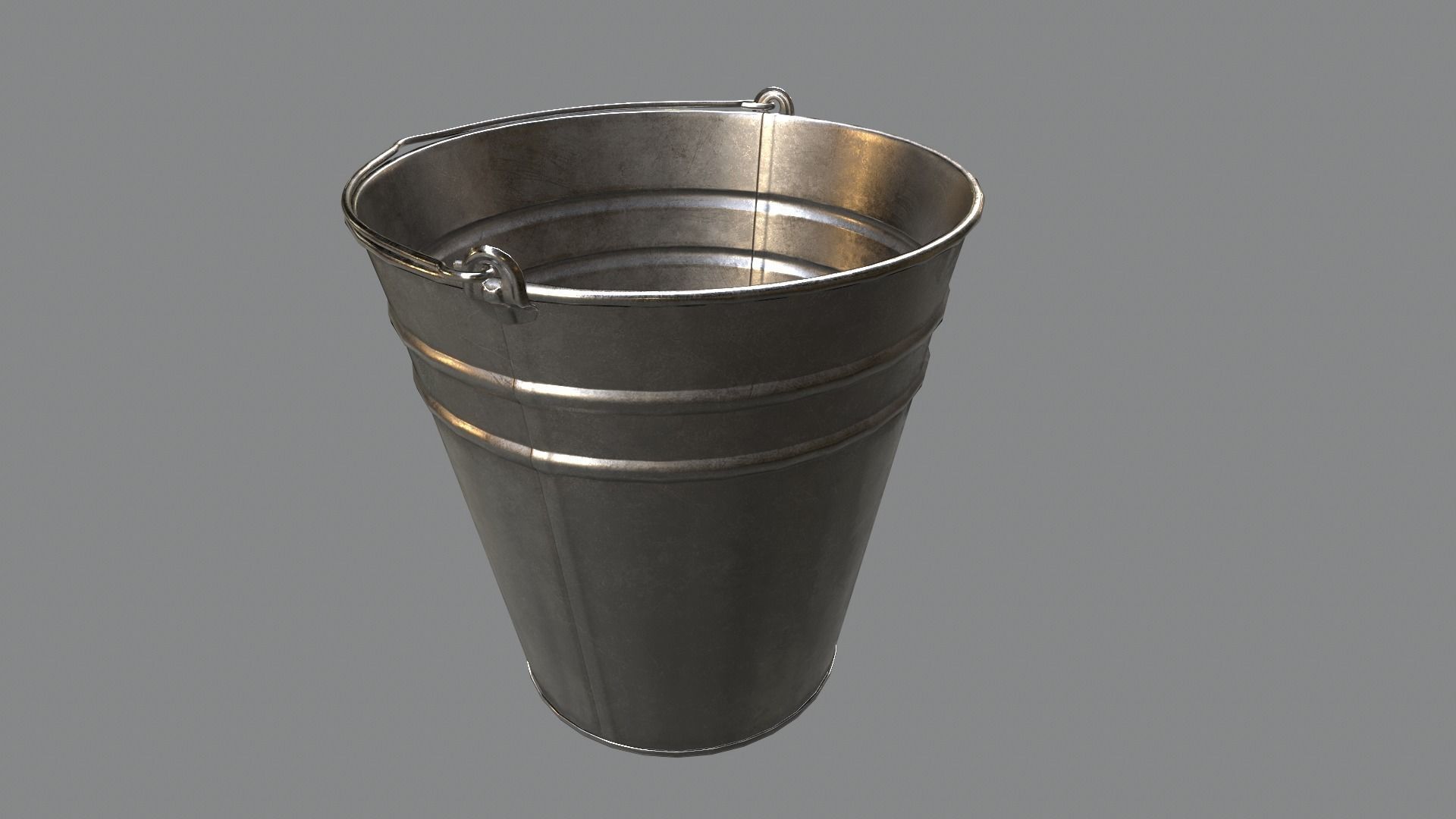 3D model Metal bucket Low-poly VR / AR / low-poly | CGTrader