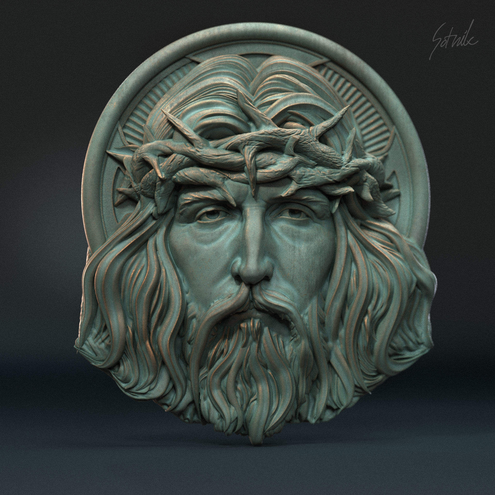 Jesus Relief 08 3D model 3D printable | CGTrader