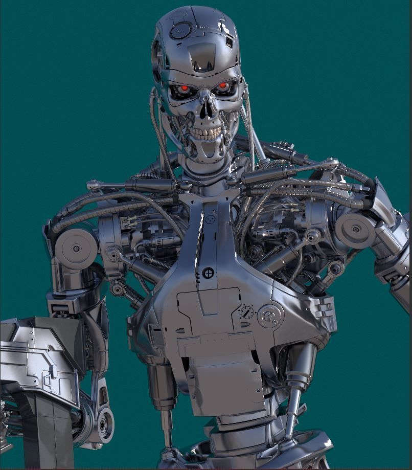 Terminator T800 Salvation Endoskeleton 3D model rigged | CGTrader