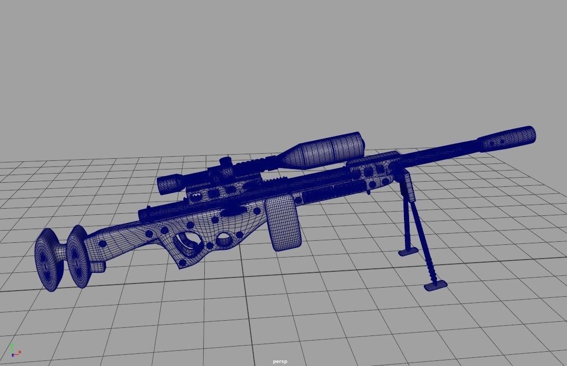 Sniper Riffle 3D model | CGTrader