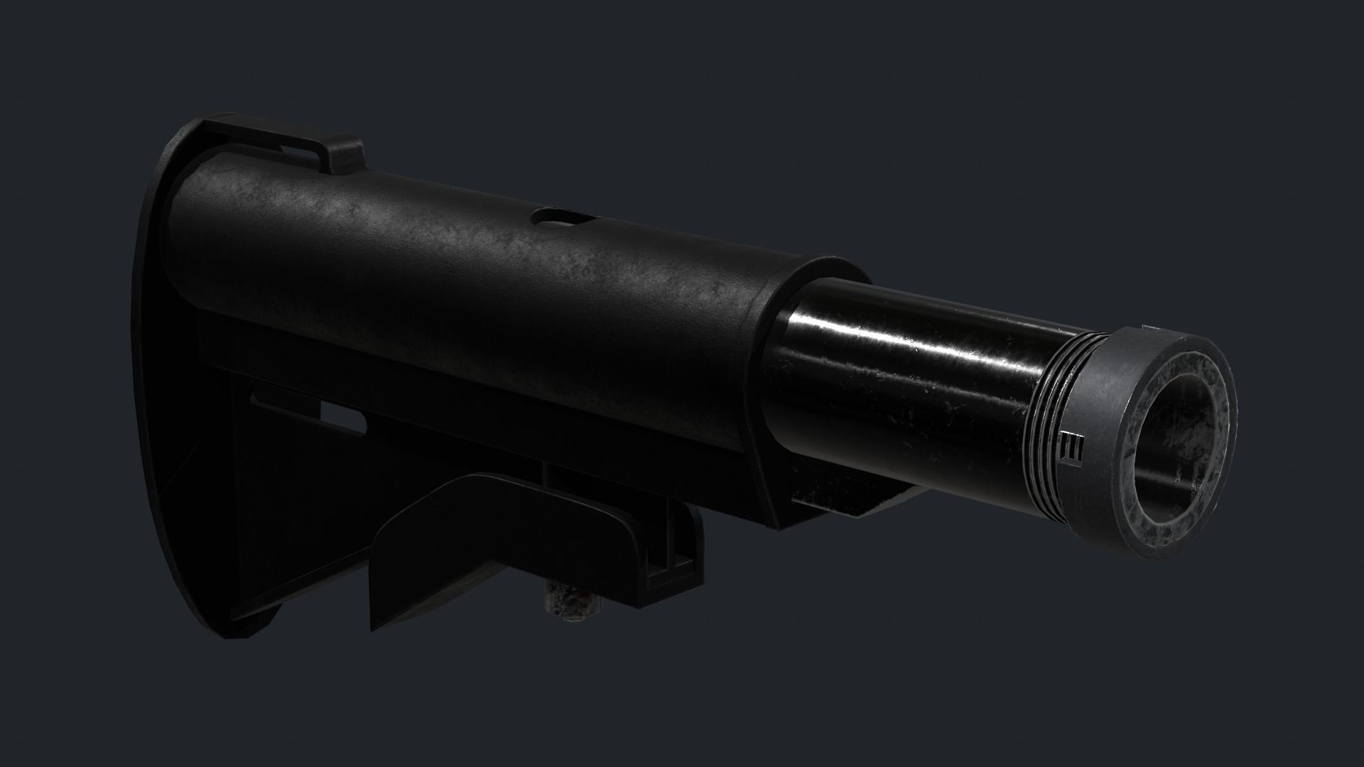 3D model AR Buttstock Standard AR-15 rifle collapsible crane stock VR ...