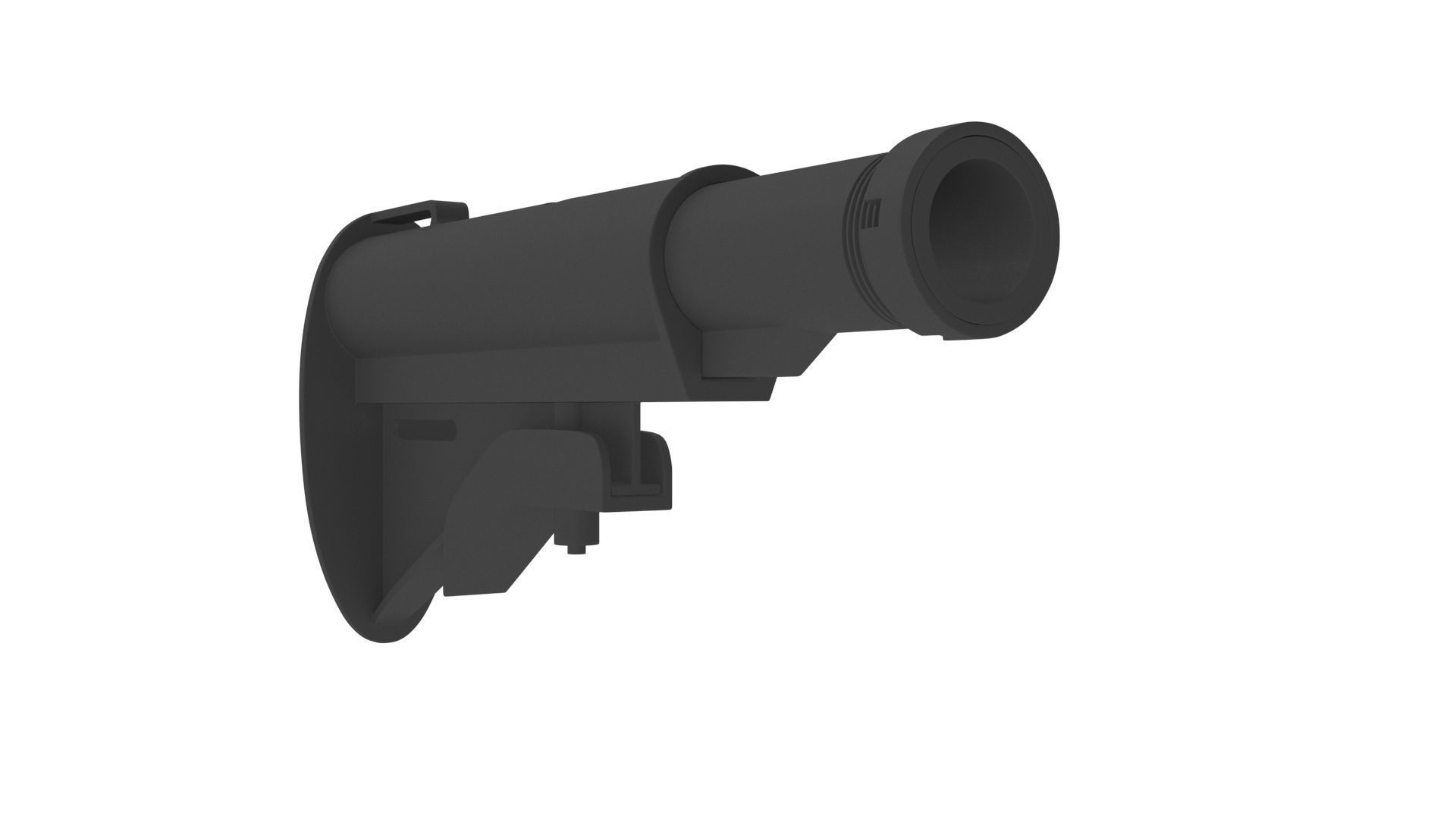 3D model AR Buttstock Standard AR-15 rifle collapsible crane stock VR ...