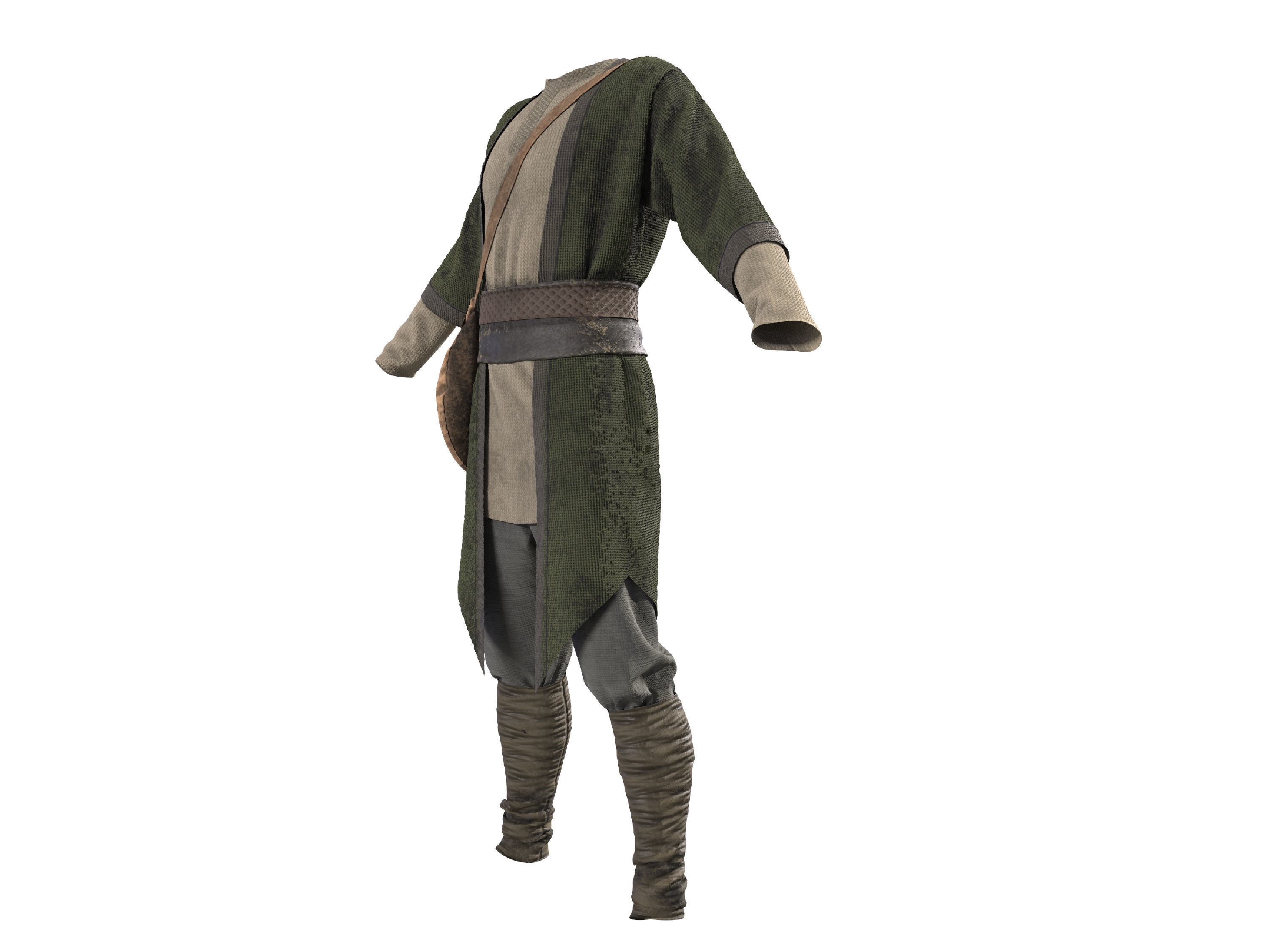 medieval renaissance farmer peasant clothes man outfit 3D model | CGTrader