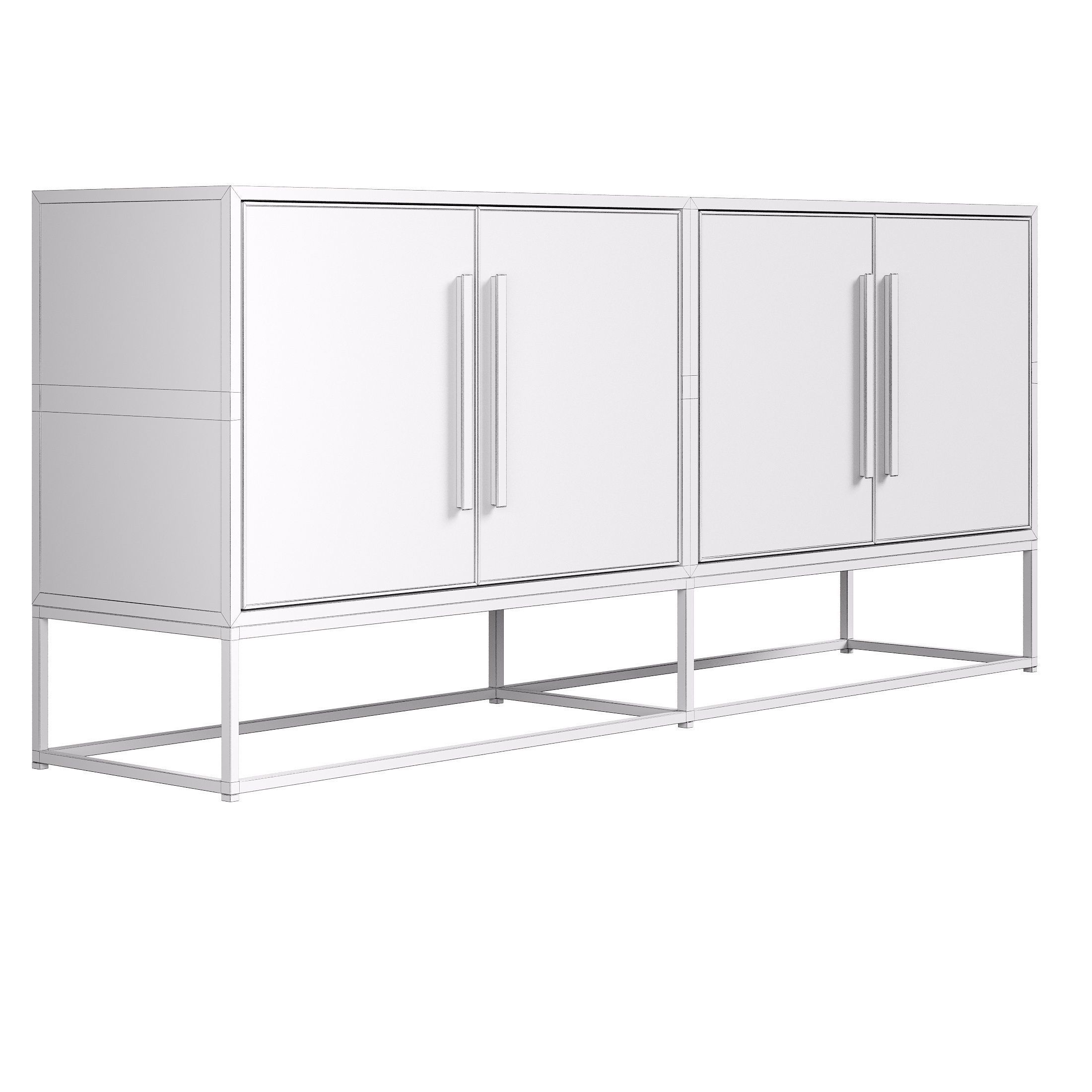 Coco Republic Sebastien Sideboard 3D model | CGTrader