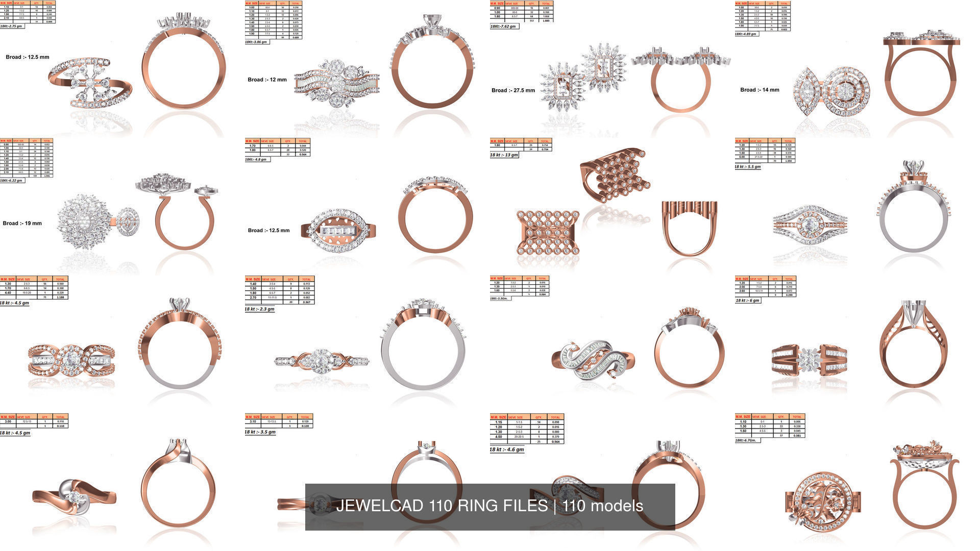 JEWELCAD 550 RING FILES 3D Model Collection | CGTrader