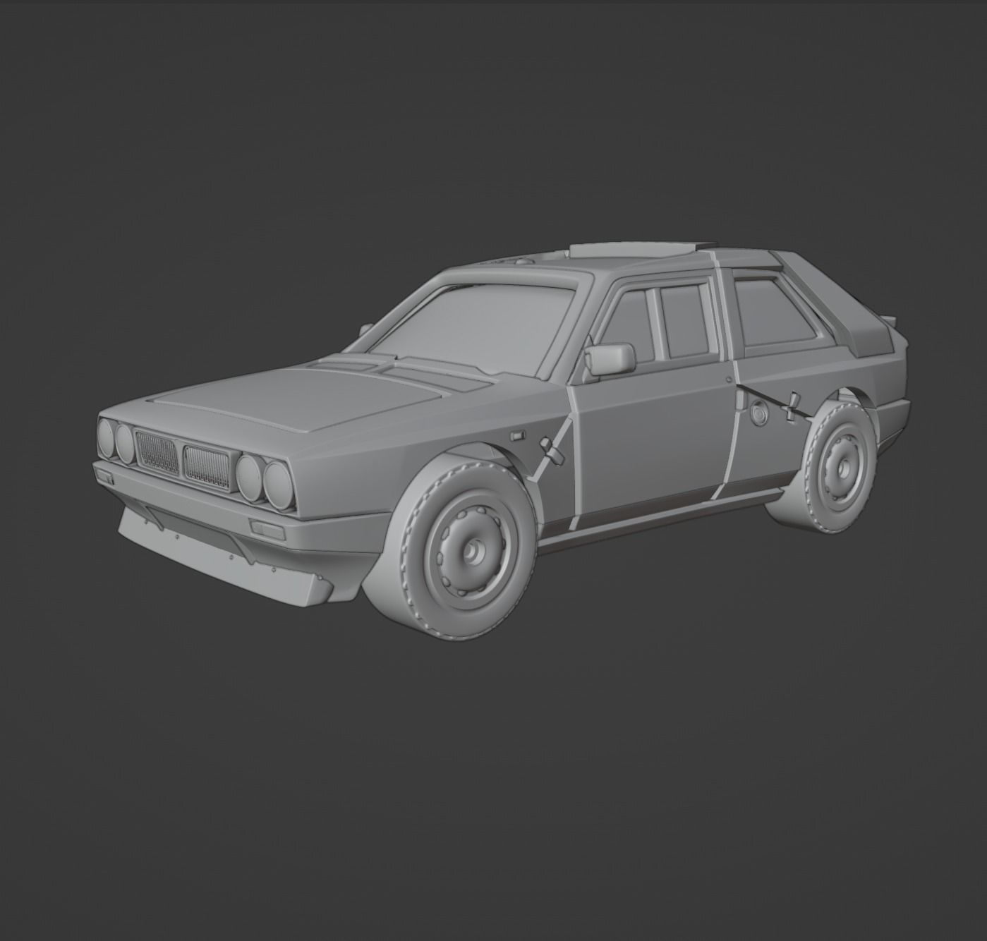 HOT WHEELS STYLED Lancia Delta S4 Stradale DIECAST 3D model 3D ...