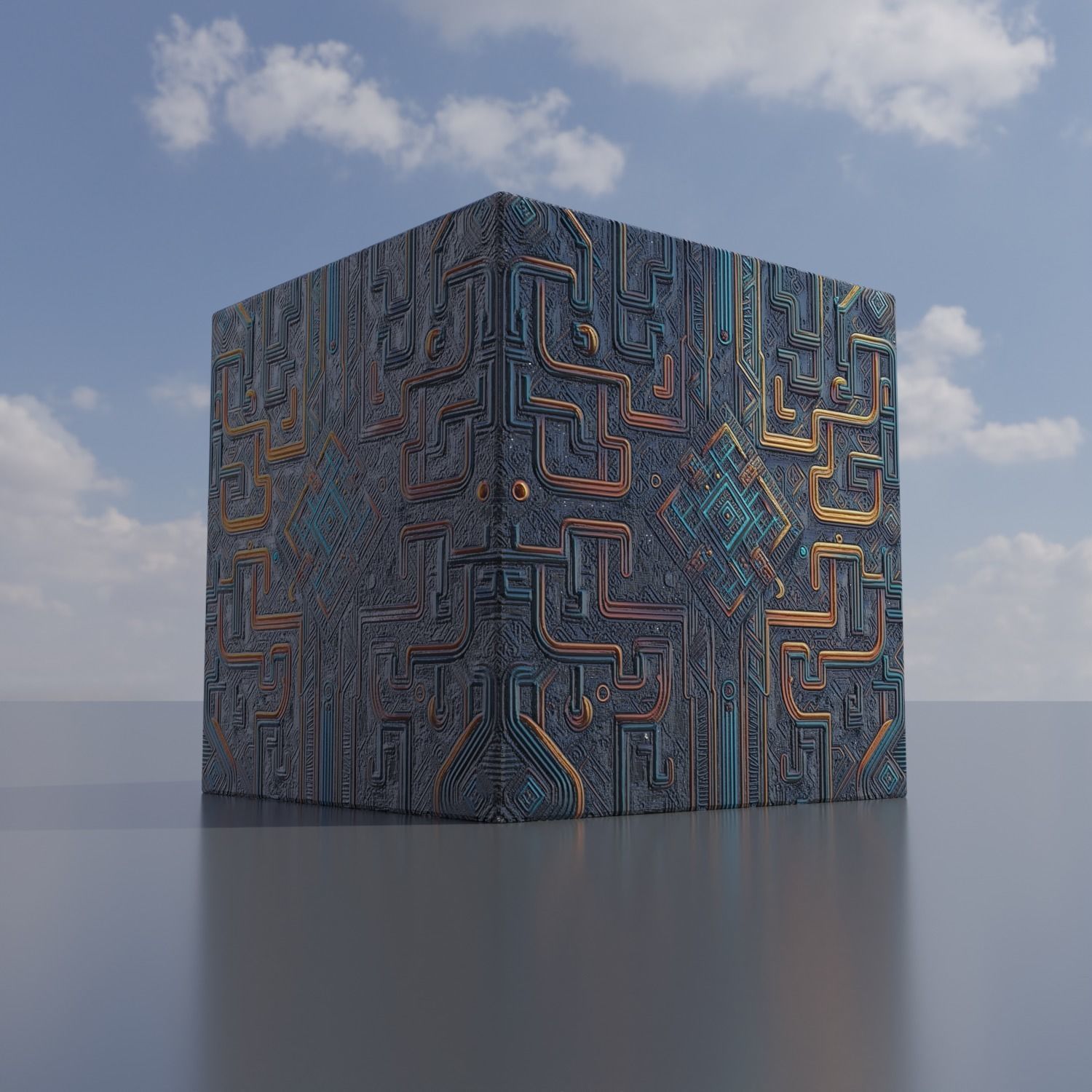 Ancient Cube free VR / AR / low-poly 3D model | CGTrader
