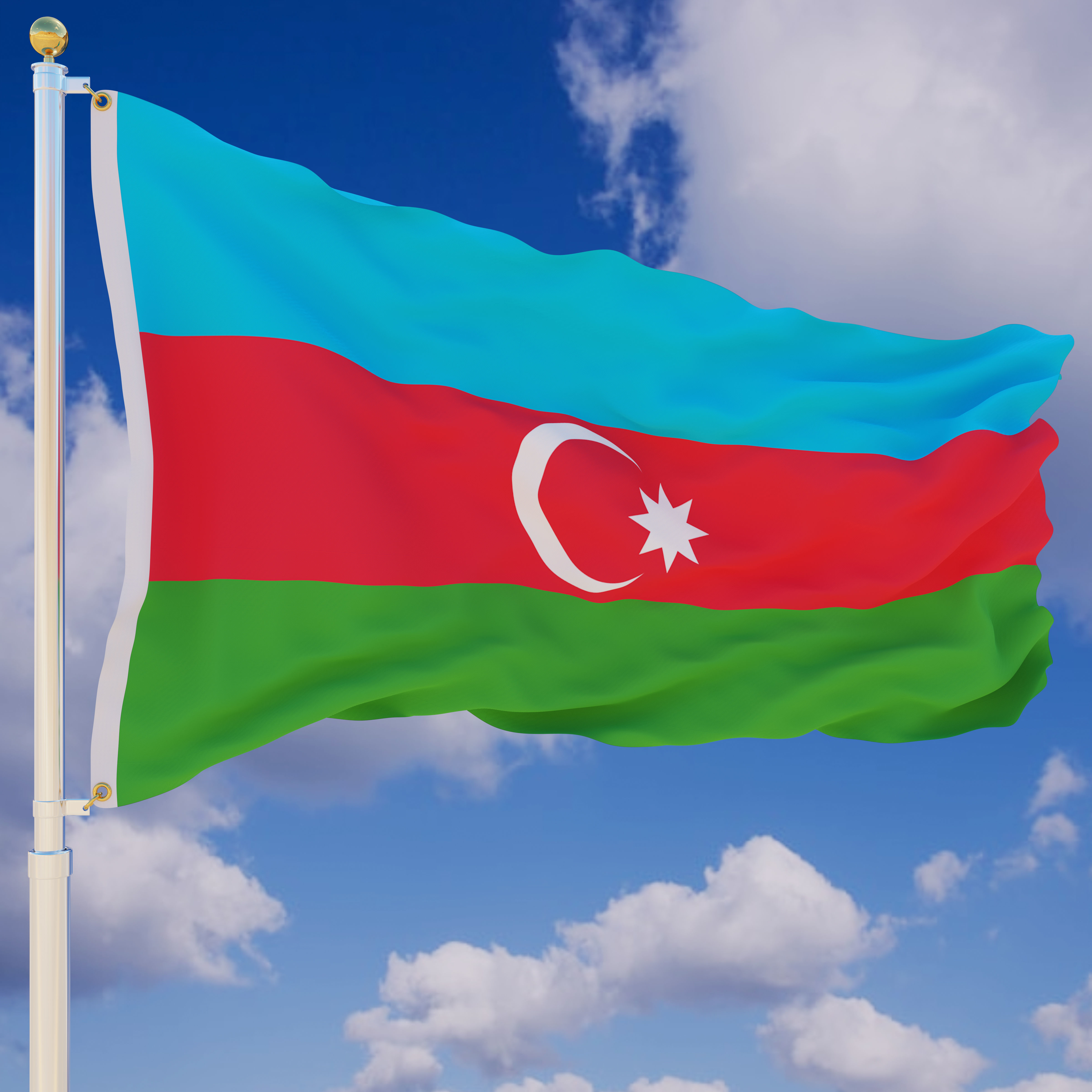 Flag not animated 3D model | CGTrader