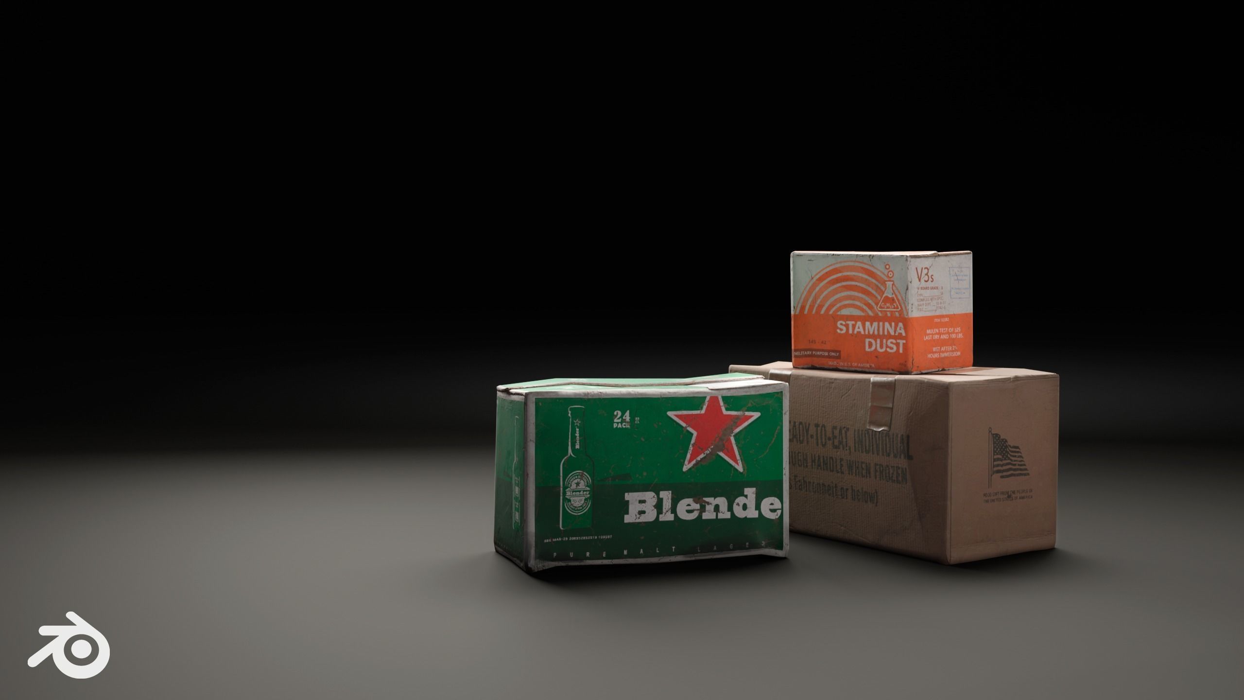 3D model Cardboard Boxes - PBR Game Ready VR / AR / low-poly | CGTrader