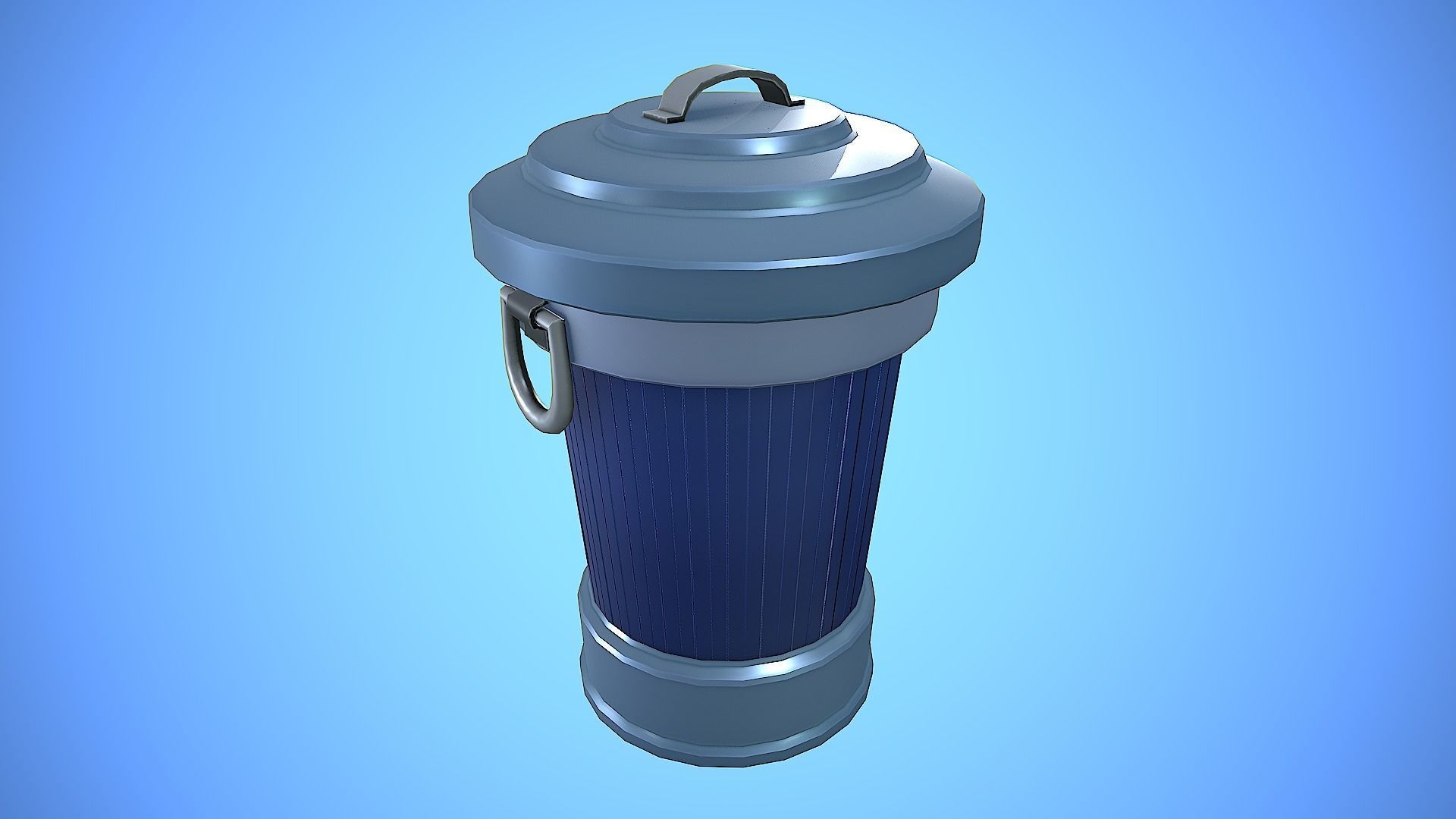 3D model TRASH CAN CARTOON STYLIZED VR / AR / low-poly | CGTrader