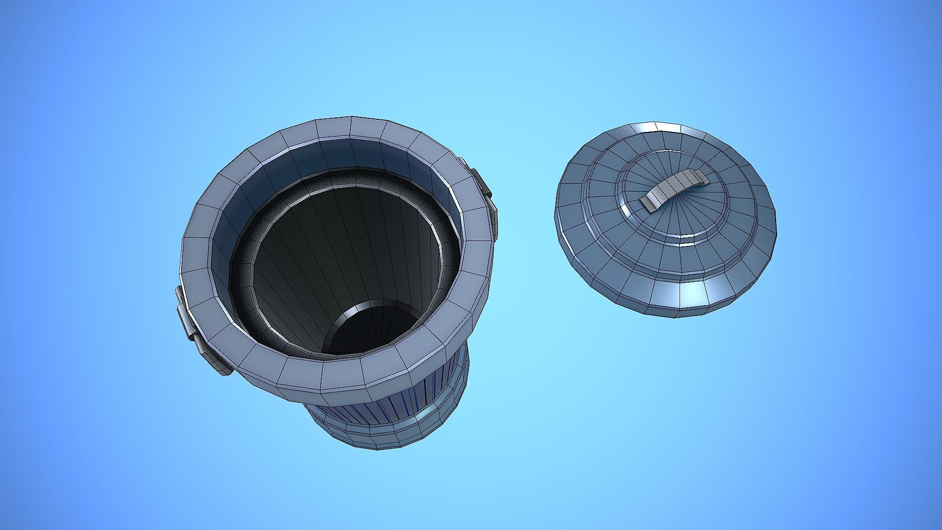 3D model TRASH CAN CARTOON STYLIZED VR / AR / low-poly | CGTrader