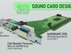 3D model Sound Card VR / AR / low-poly | CGTrader