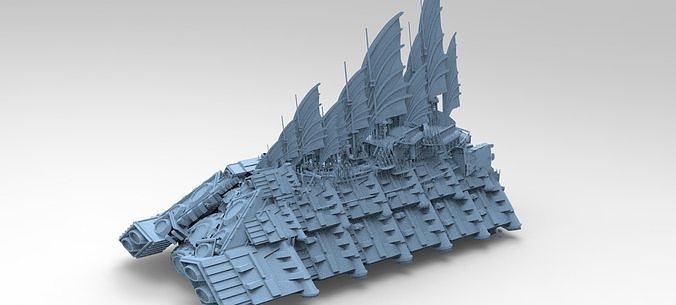 Desert Sail Barge 3D model | CGTrader