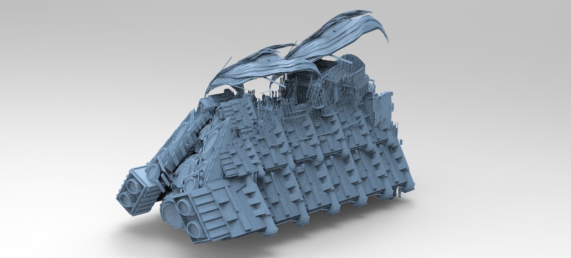 Desert Sail Barge 2 3D model | CGTrader
