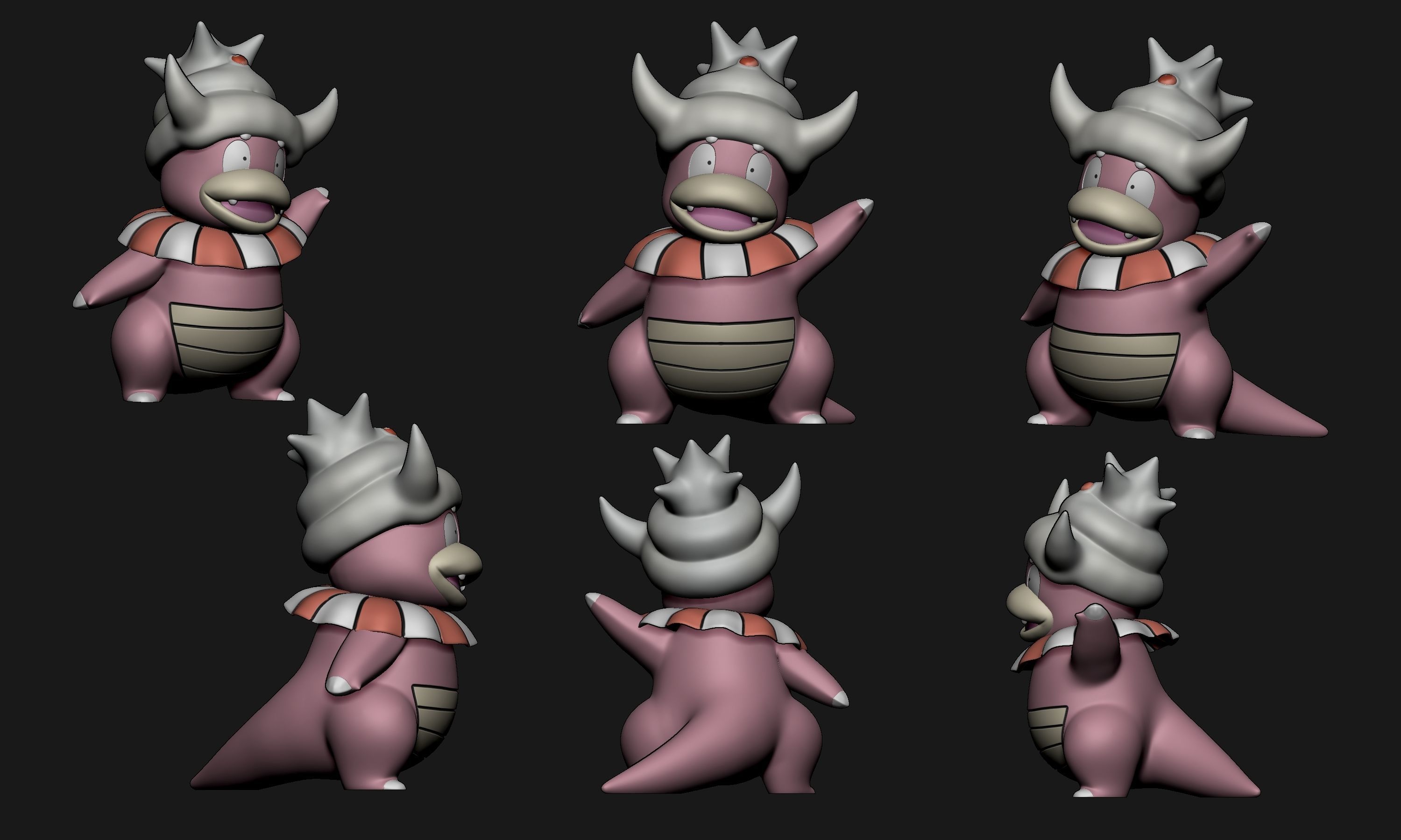 Pokemon - Slowking with 2 poses 3D model 3D printable | CGTrader