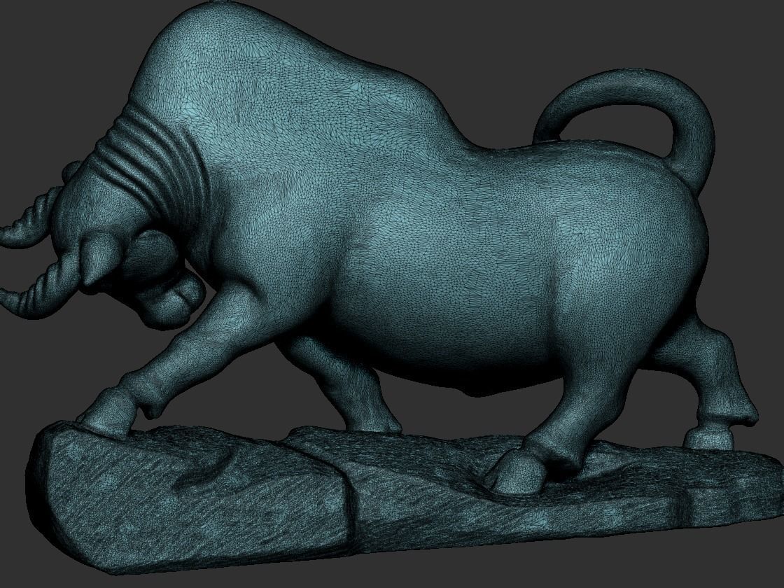 Bull Statue 3D model 3D printable | CGTrader