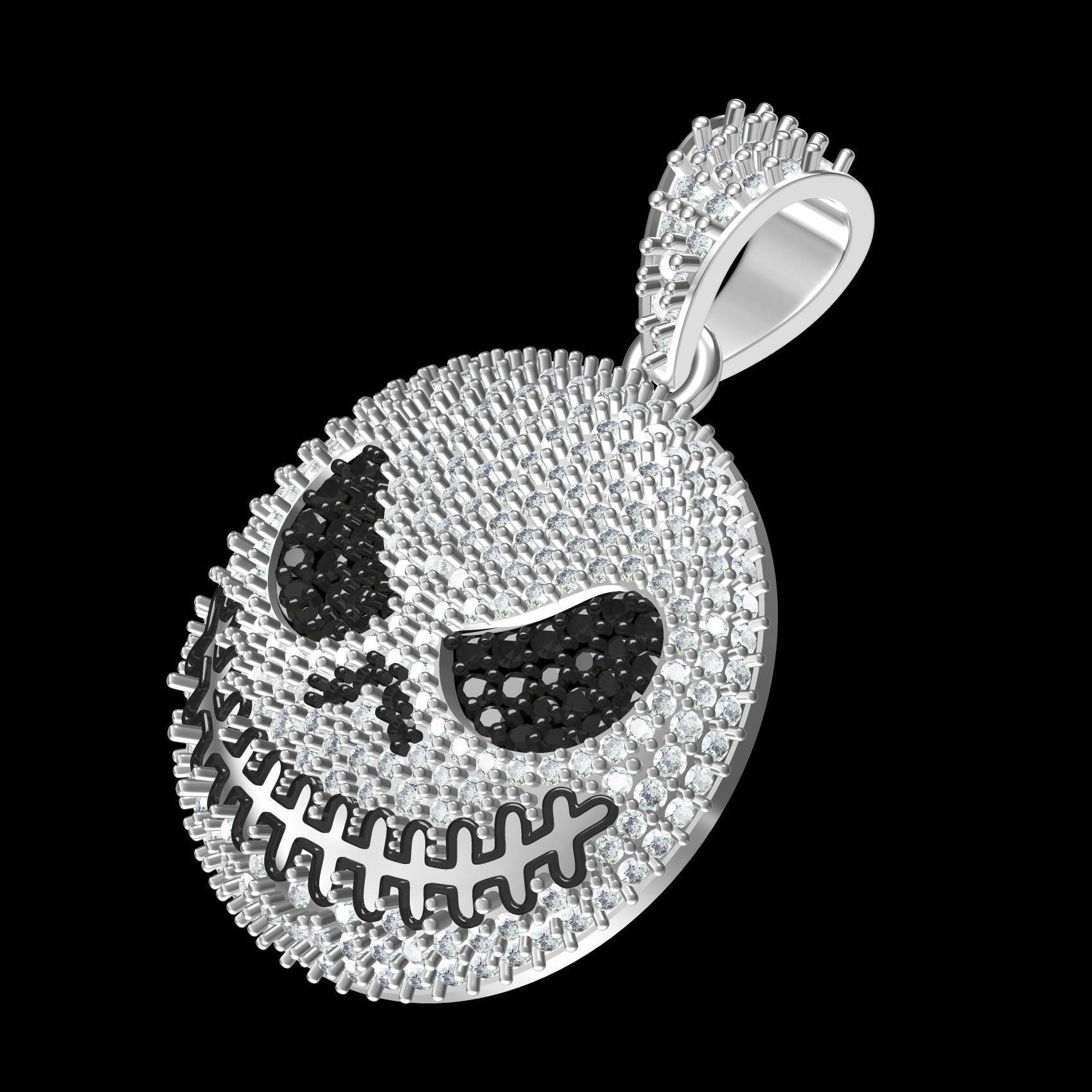 Jack Skellington Head Hip Hop Pendant 3D model 3D printable | CGTrader