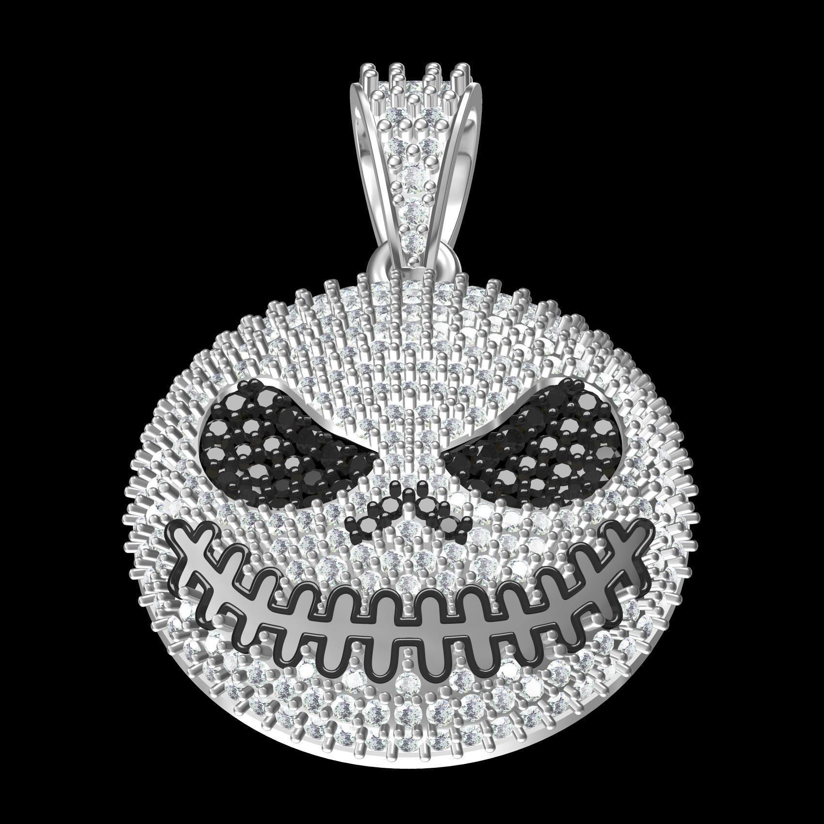 Jack Skellington Head Hip Hop Pendant 3D model 3D printable | CGTrader