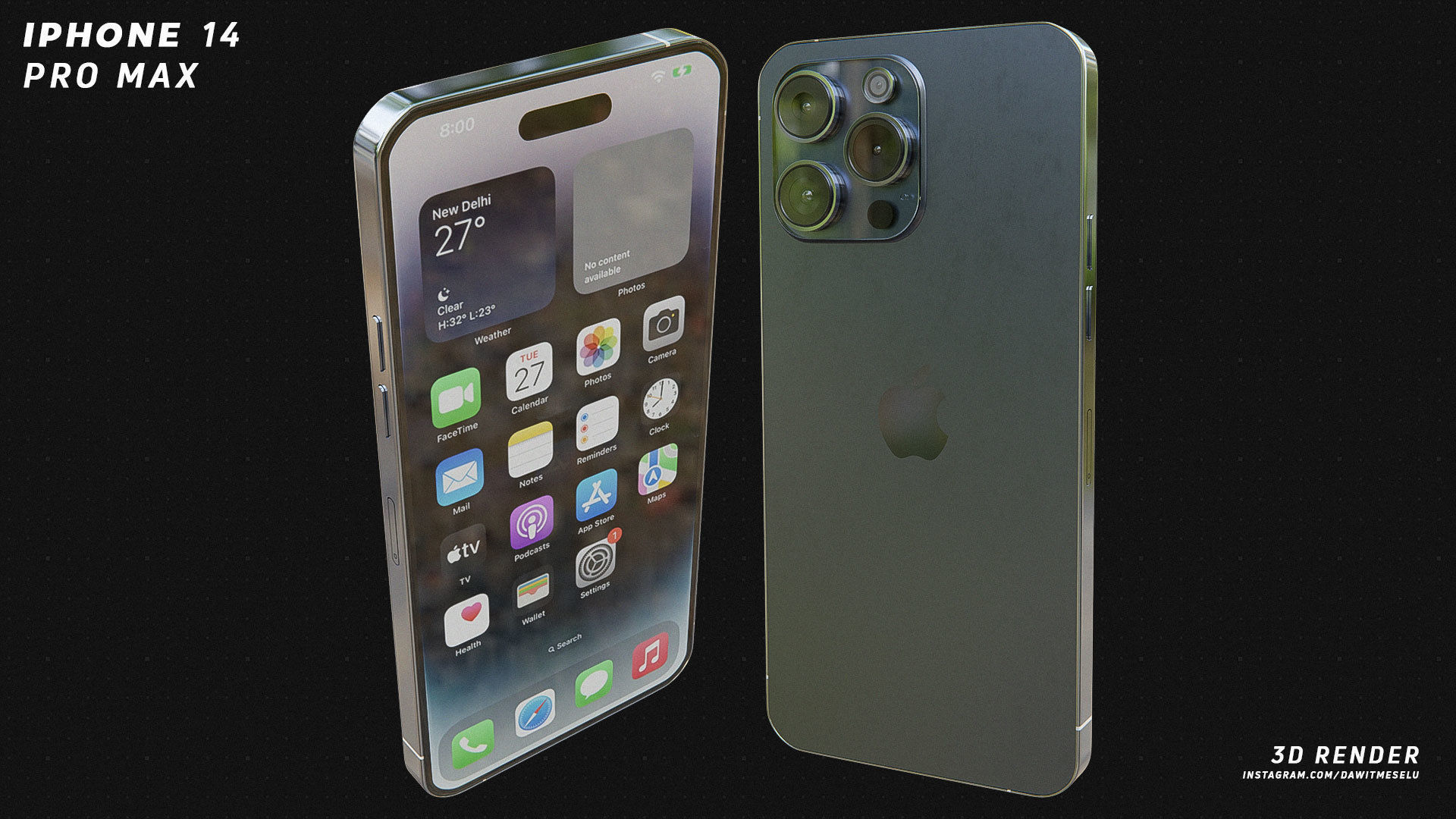 Iphone 14 Pro Max free 3D model | CGTrader