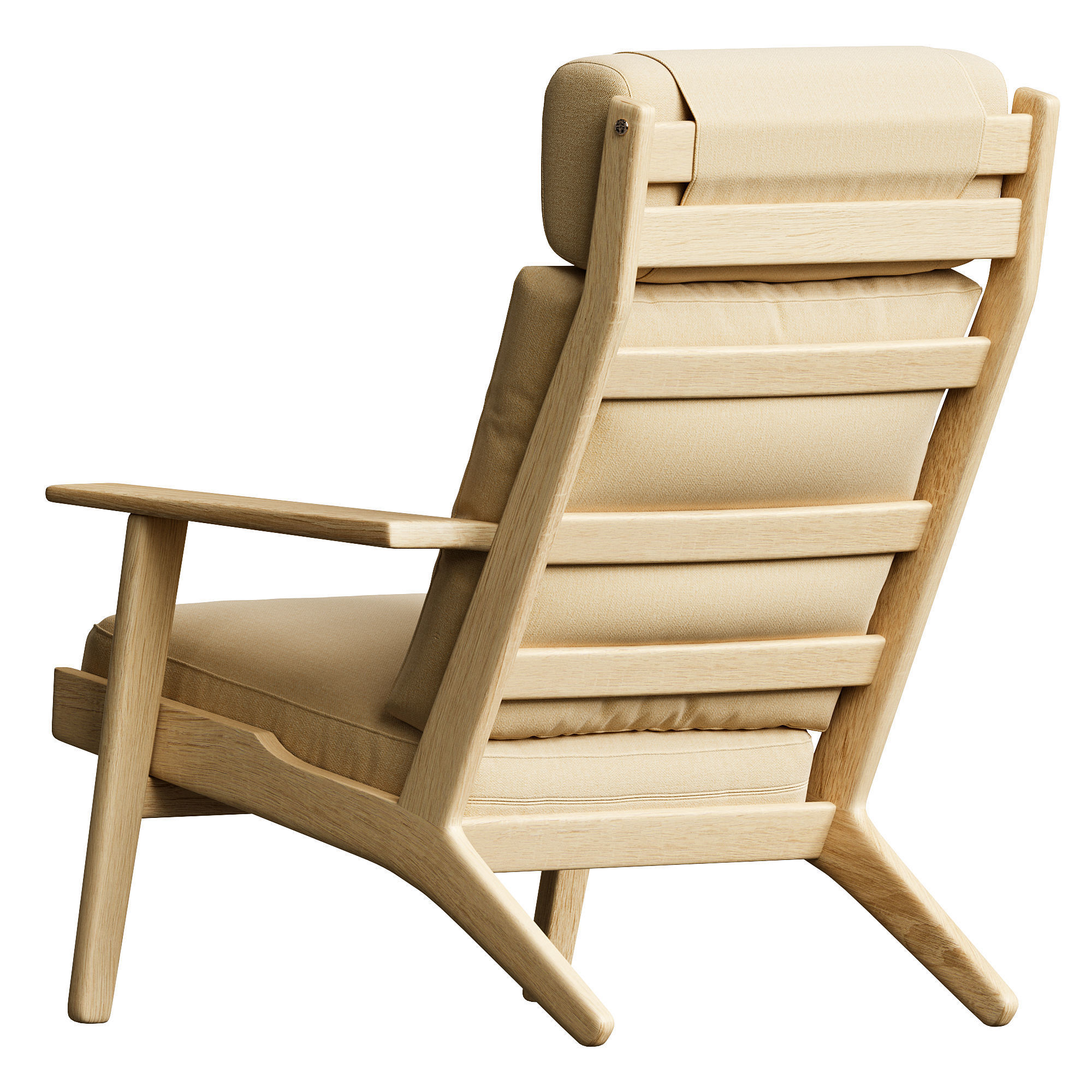 GE Classic 290A High Back Easy Chair - Cold Foam Cushion 3D model ...
