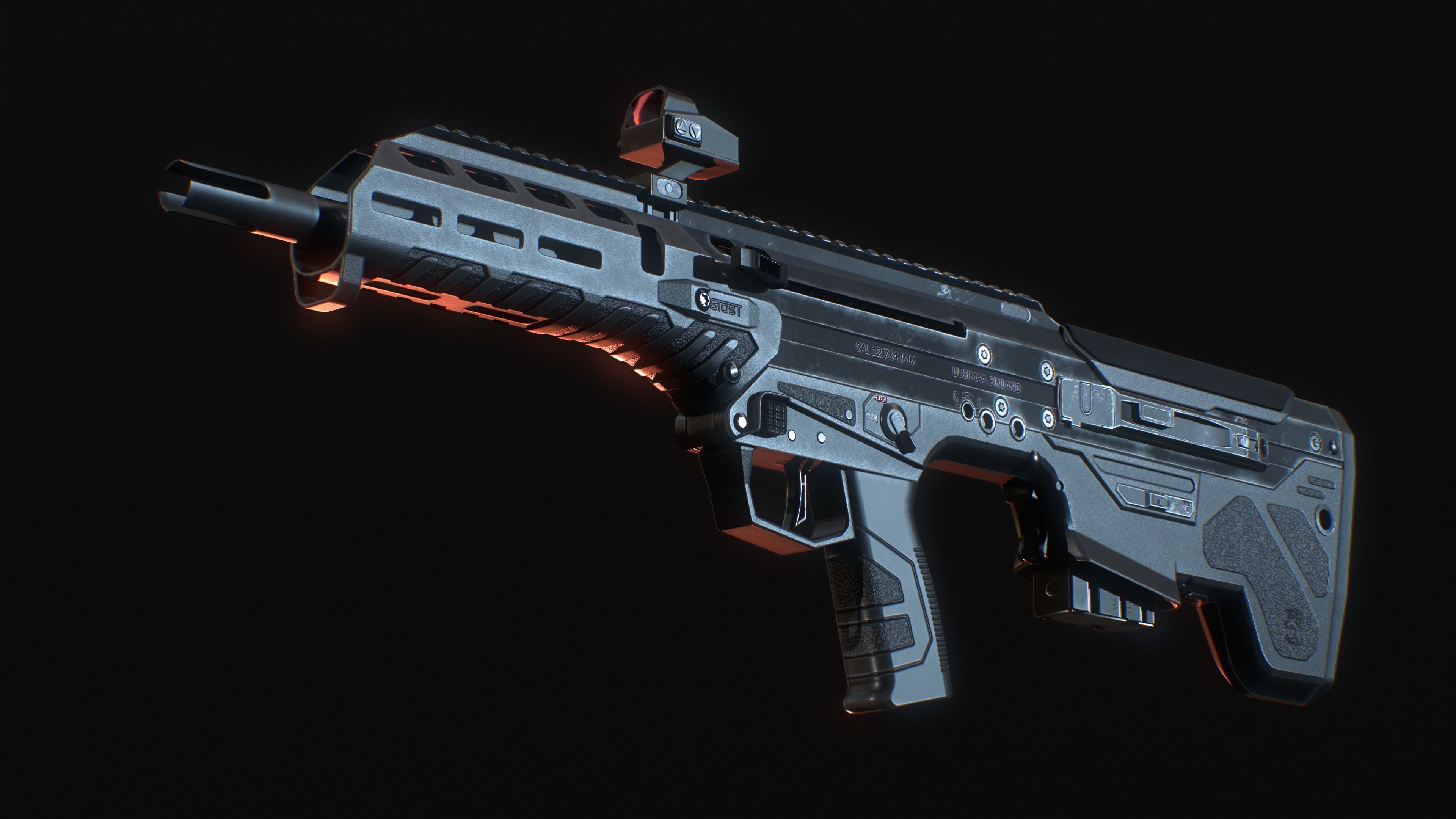 3D model MDR-50 gun VR / AR / low-poly | CGTrader