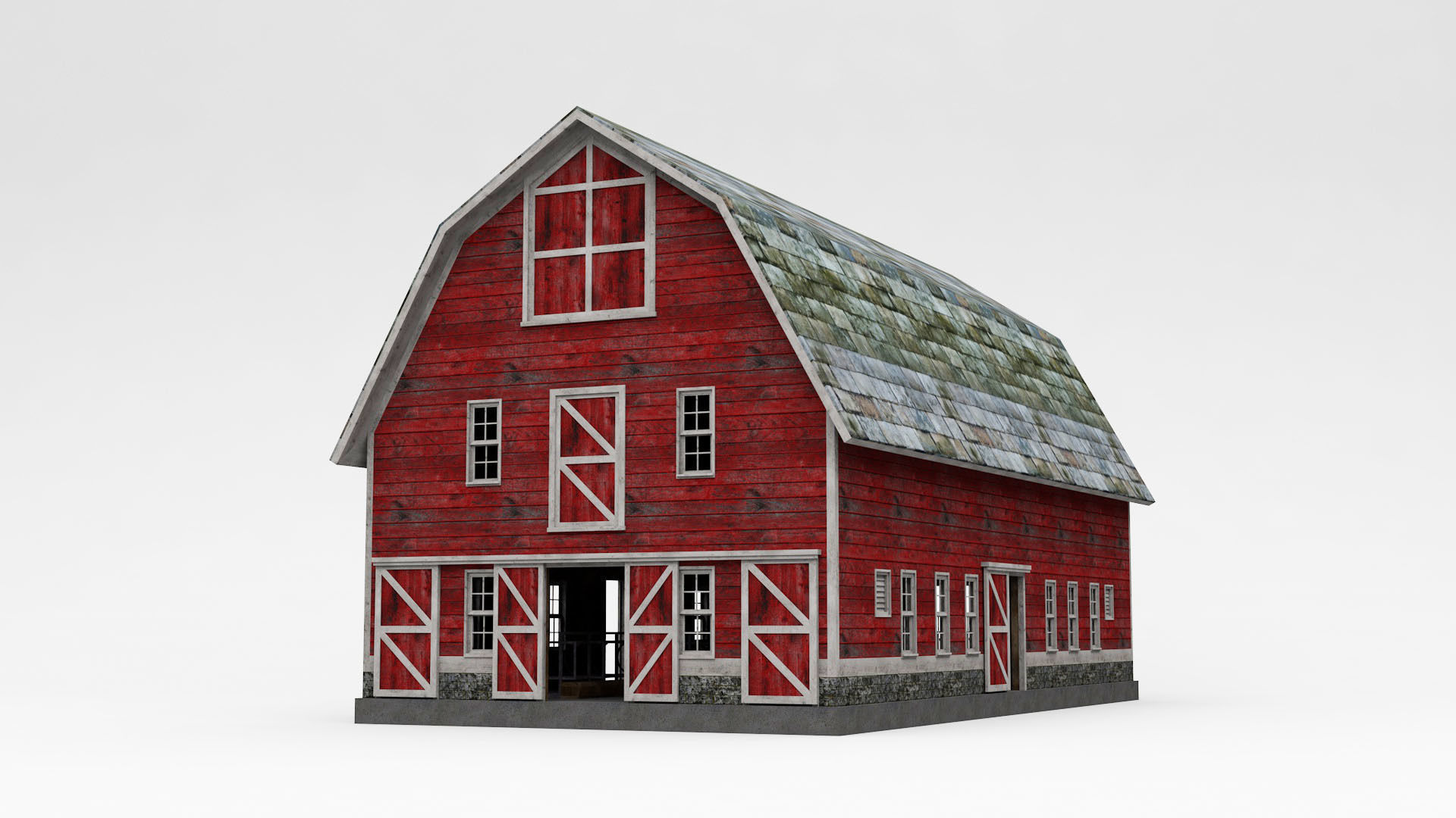 Barnhouse Farmhouse 3D model | CGTrader