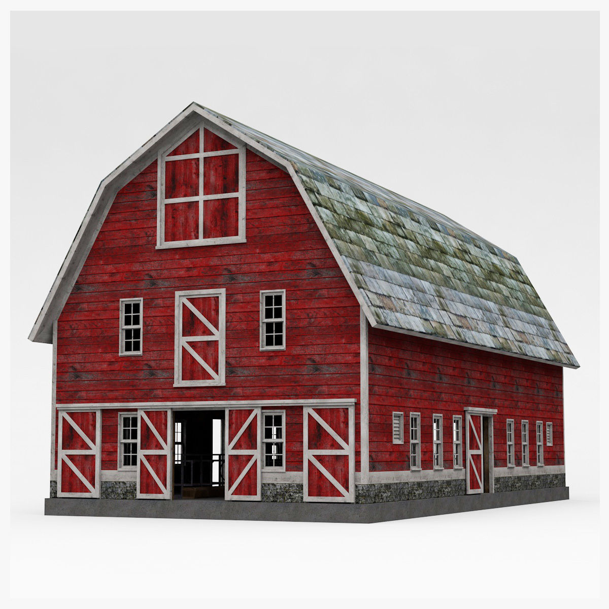 Barnhouse Farmhouse 3D model | CGTrader