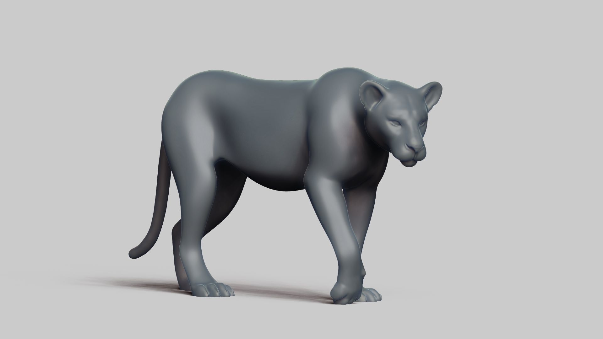 Lioness Pose 03 3D model 3D printable | CGTrader