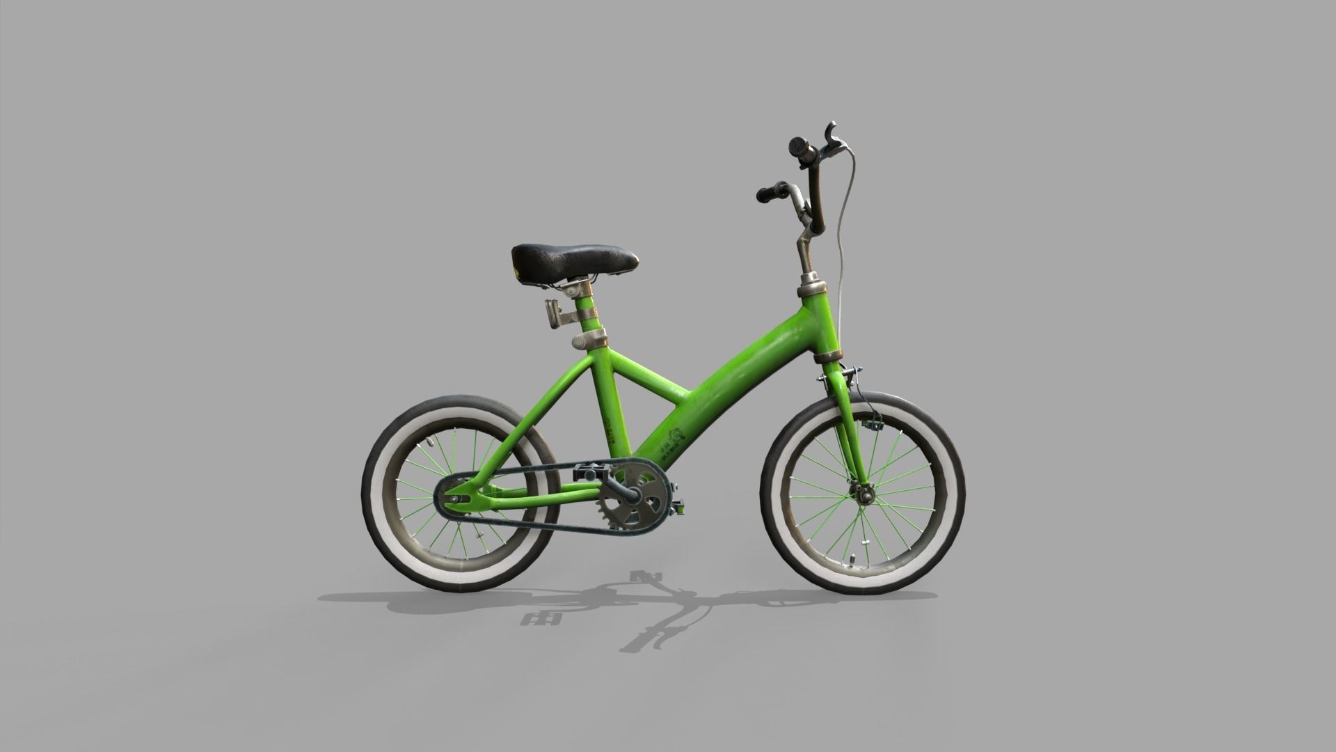 3D model Green Bmx VR / AR / low-poly | CGTrader
