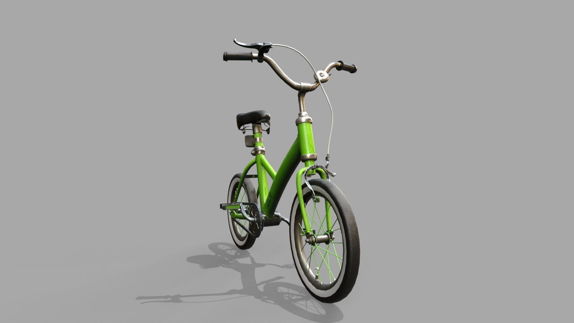 3D model Green Bmx VR / AR / low-poly | CGTrader