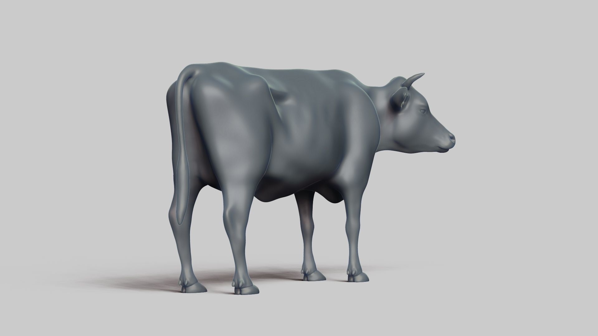 Cow Pose 01 3D model 3D printable | CGTrader