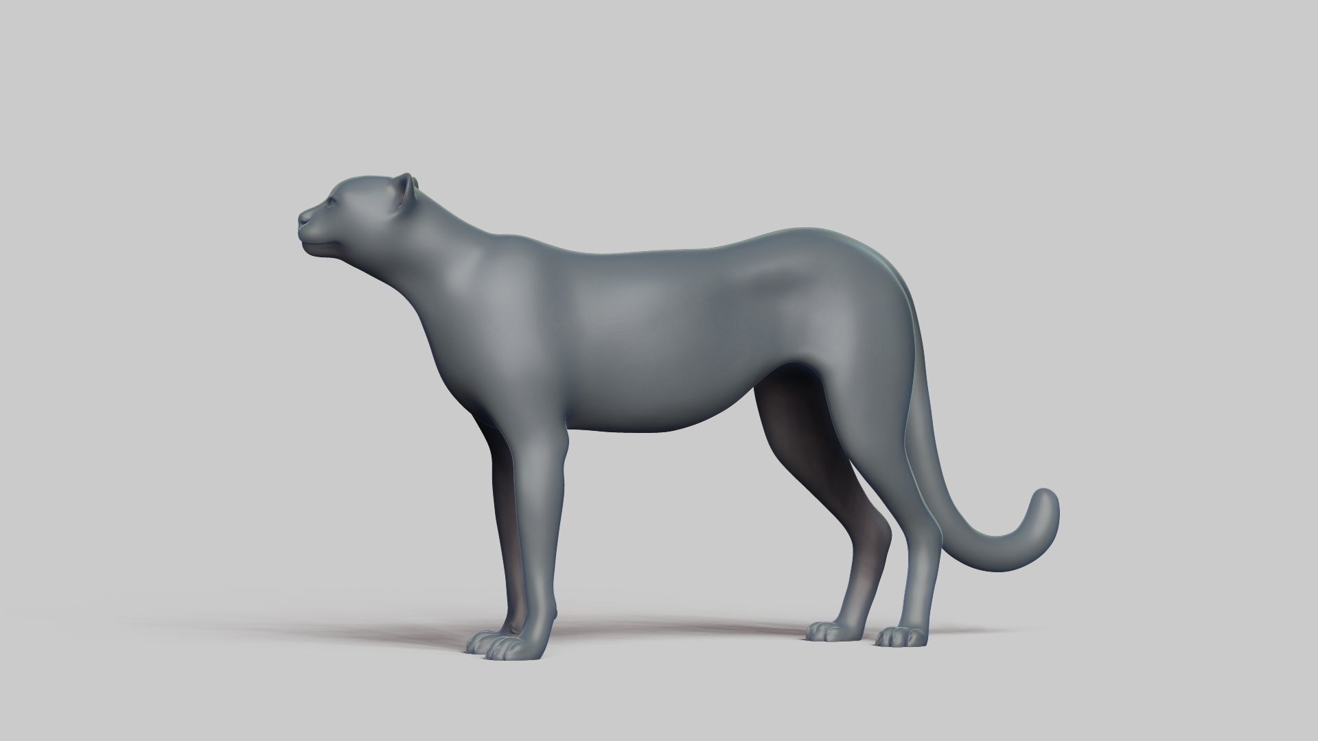 Cheetah Pose 01 3D model 3D printable | CGTrader