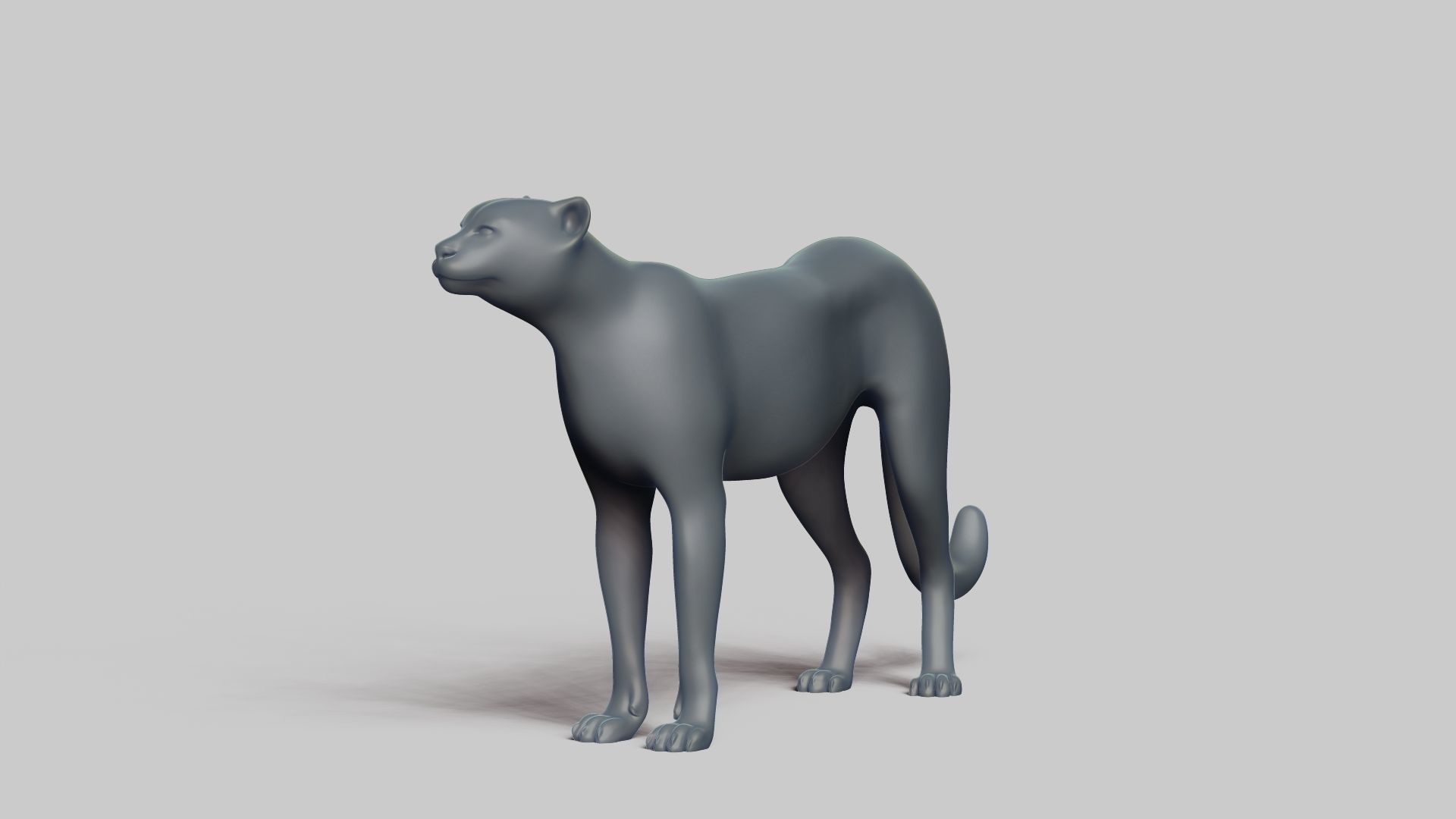 Cheetah Pose 01 3D model 3D printable | CGTrader