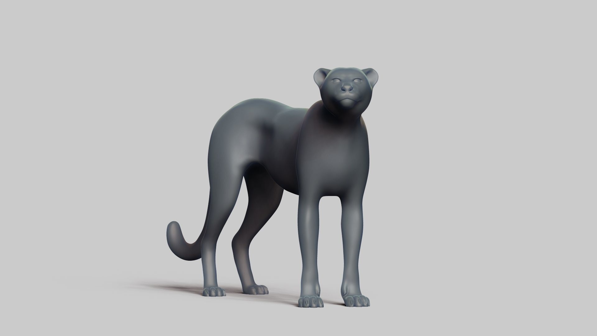 Cheetah Pose 01 3D model 3D printable | CGTrader