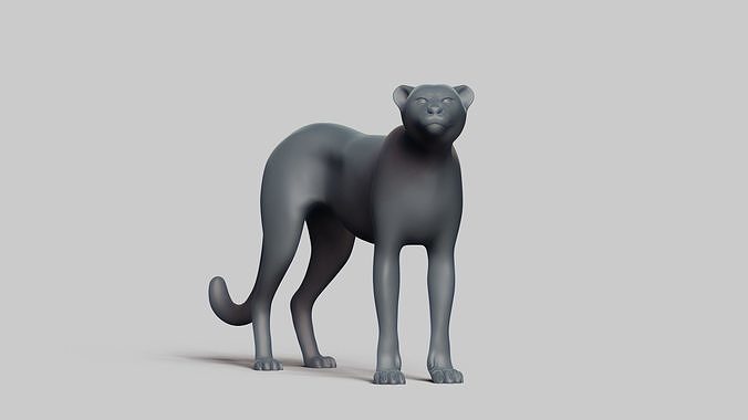 Cheetah Pose 01 3D model 3D printable | CGTrader