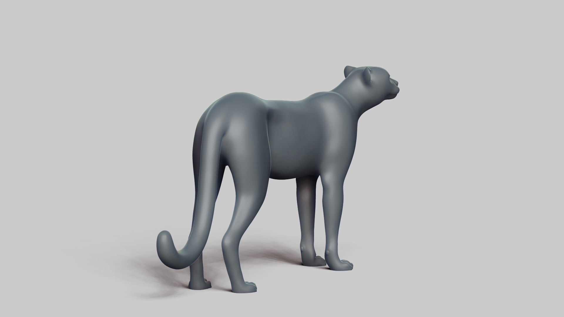 Cheetah Pose 01 3D model 3D printable | CGTrader