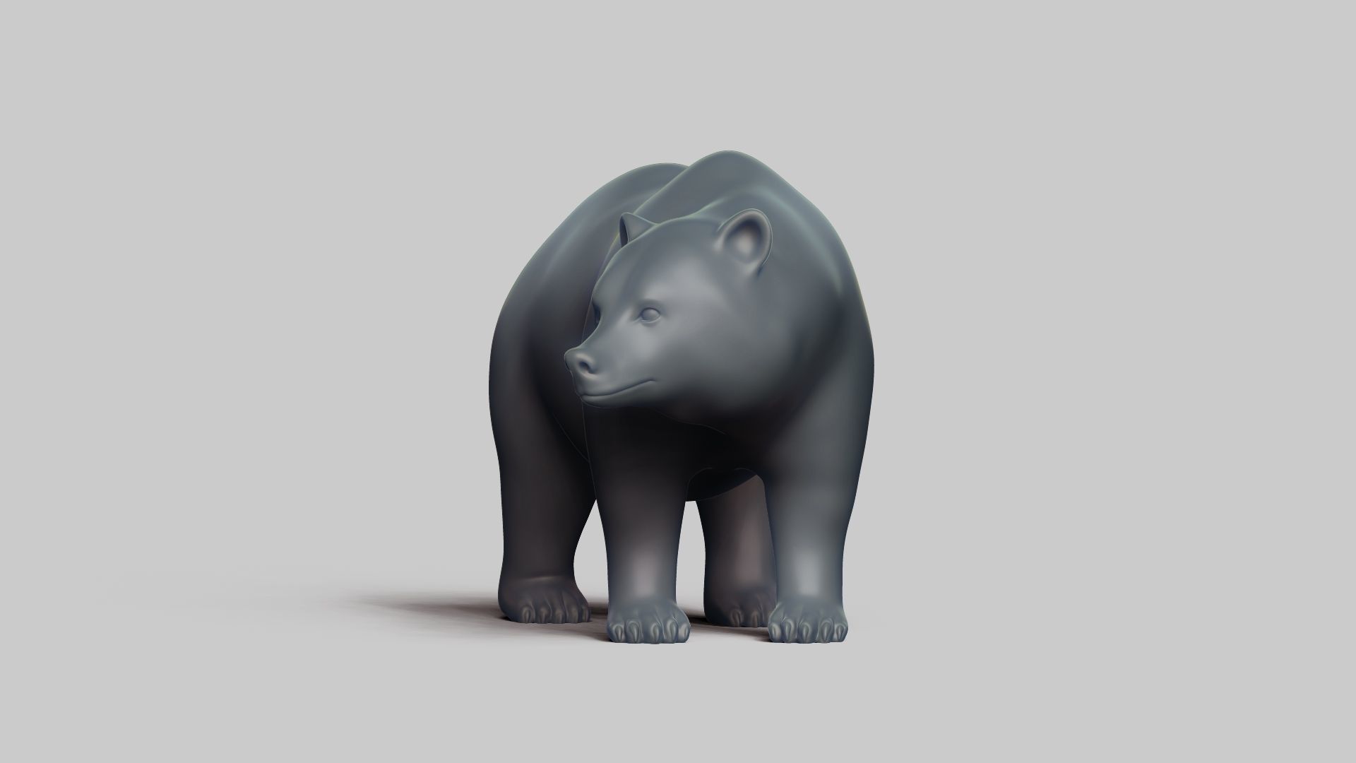 Brown Bear Pose 03 3D model 3D printable | CGTrader