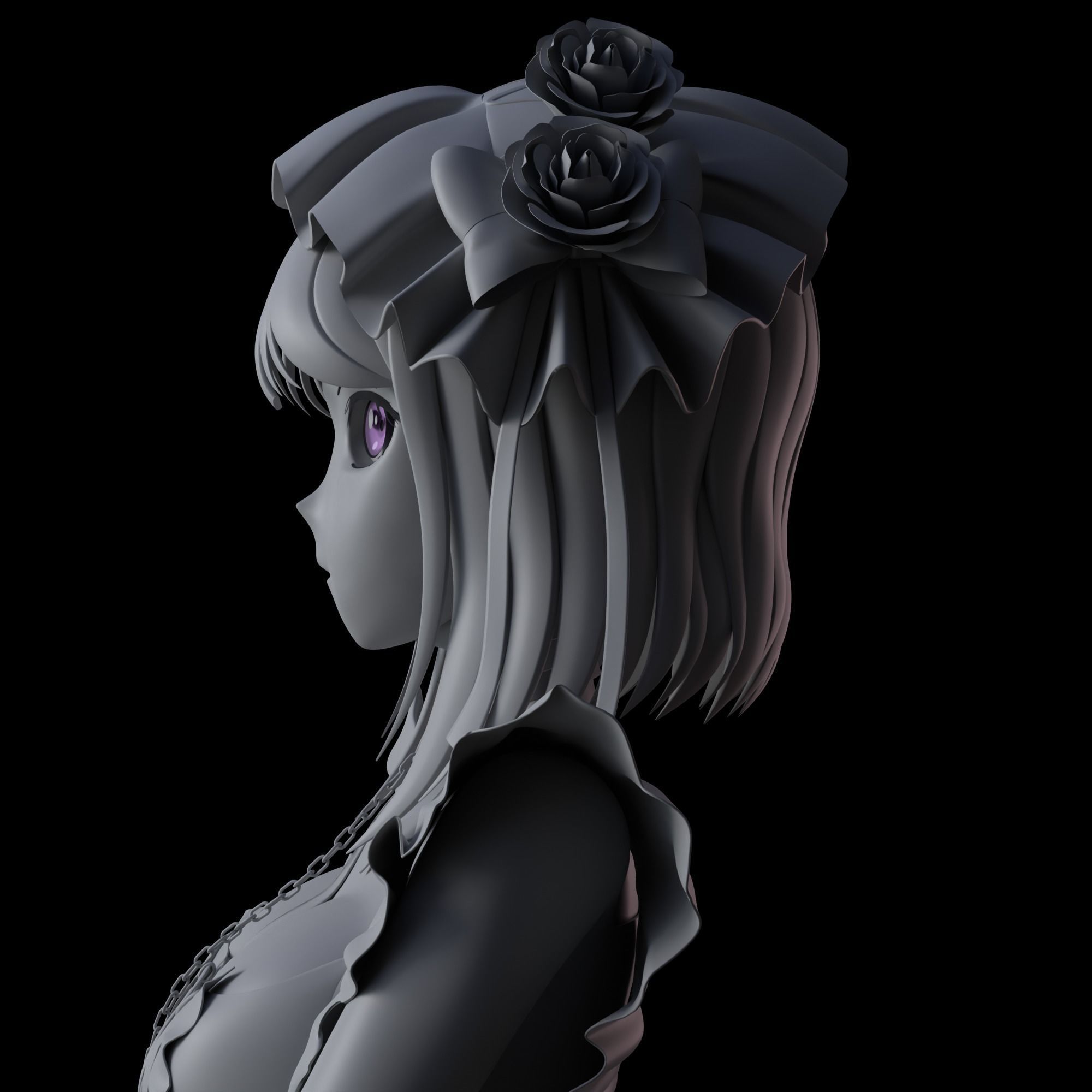 Marin kitagawa as Kuroe shizuku 3D model | CGTrader