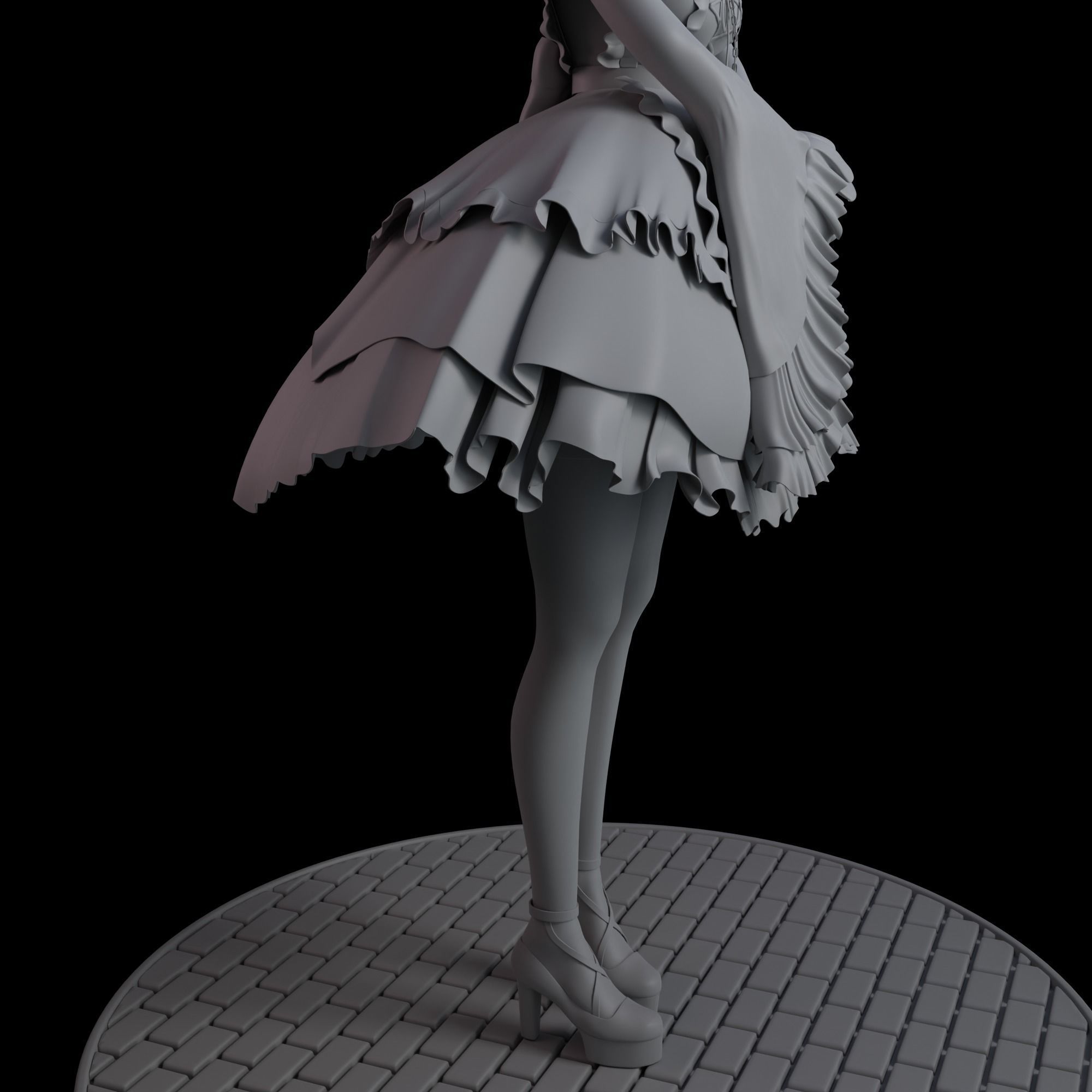 Marin kitagawa as Kuroe shizuku 3D model | CGTrader