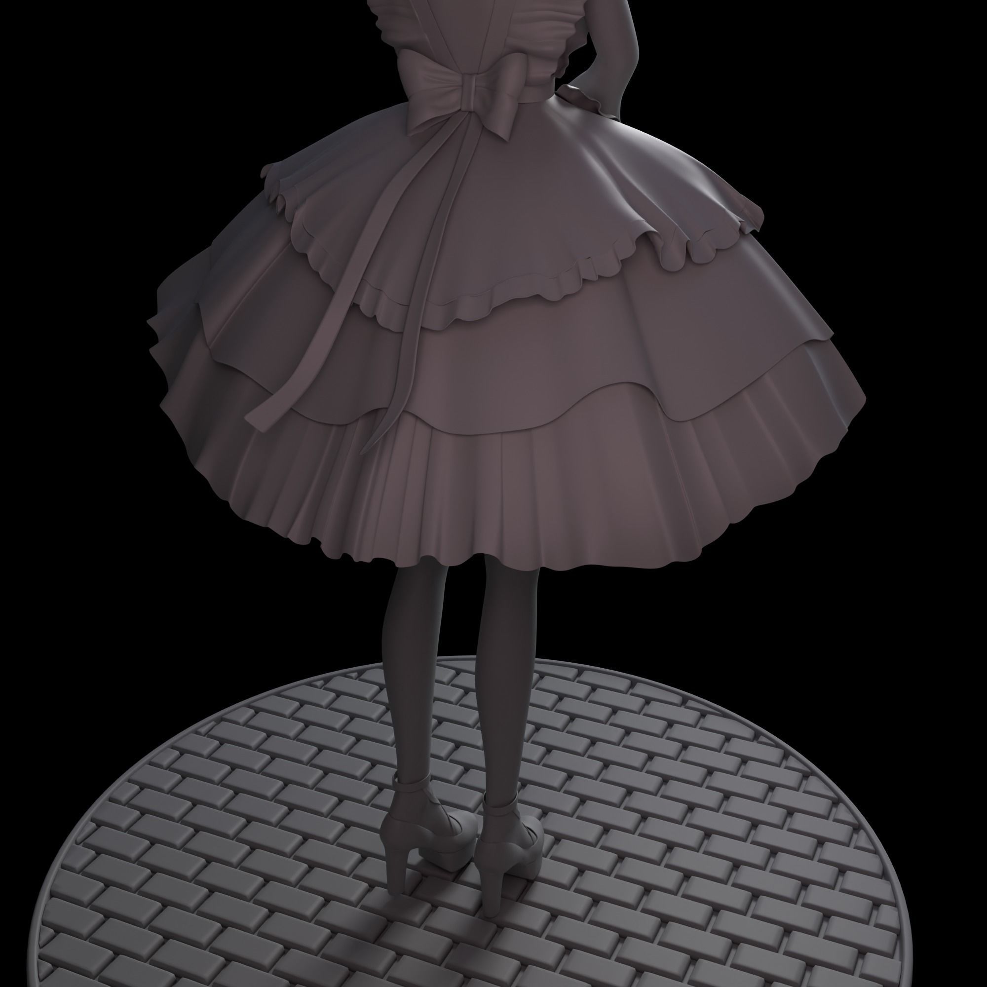 Marin kitagawa as Kuroe shizuku 3D model | CGTrader