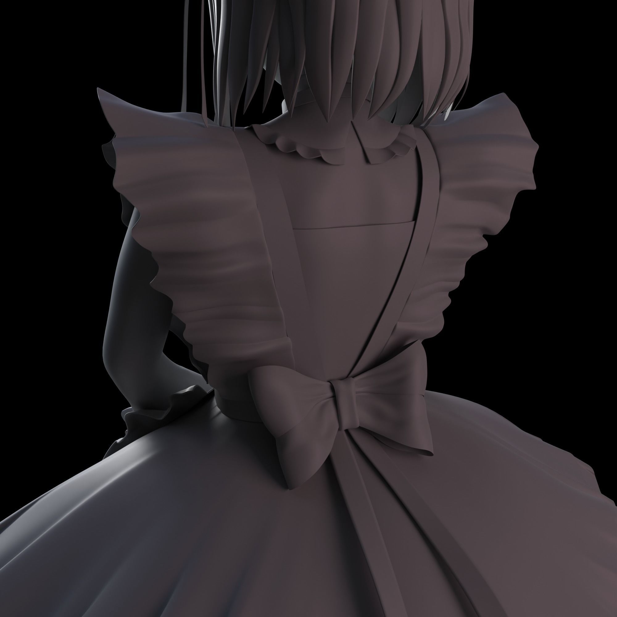 Marin kitagawa as Kuroe shizuku 3D model | CGTrader
