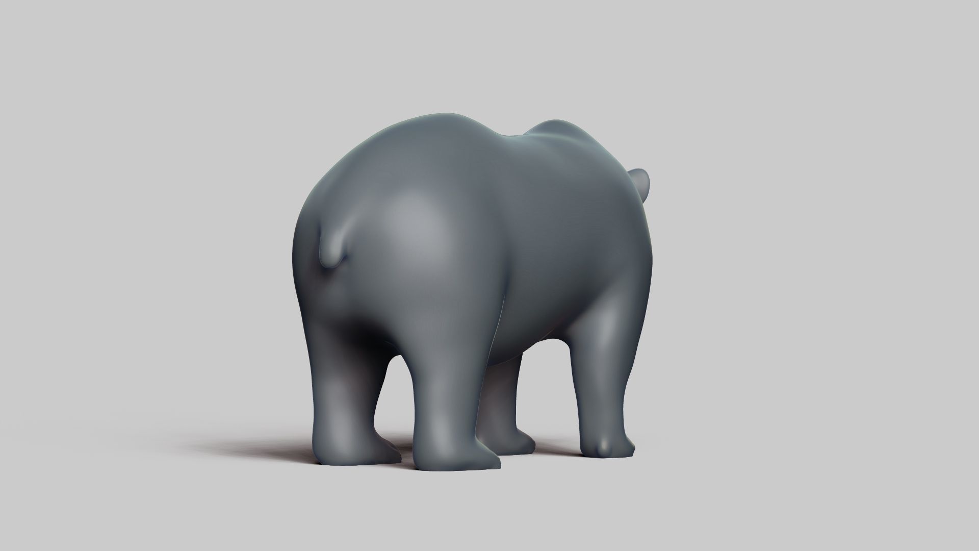 Brown Bear Pose 02 3D model 3D printable | CGTrader