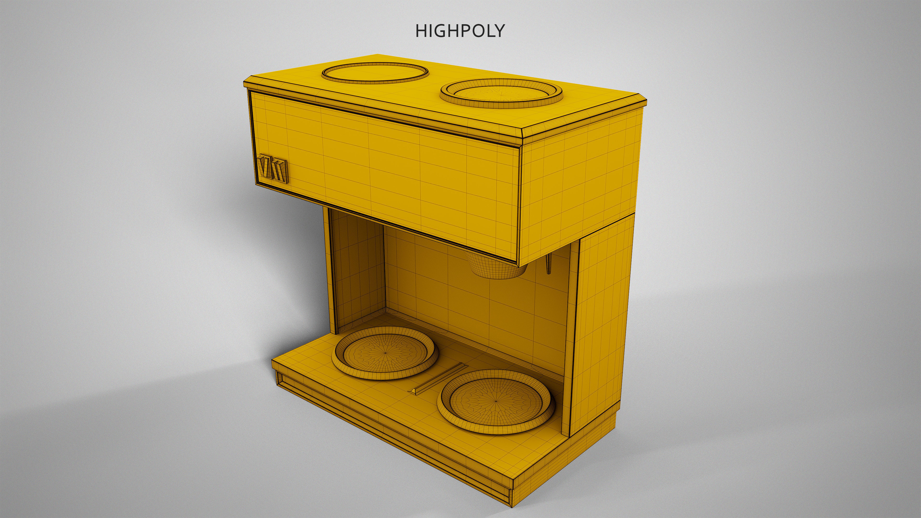3D model Brewmatic Diplomat Coffee Maker - Retro Diner Coffee Brewer VR ...