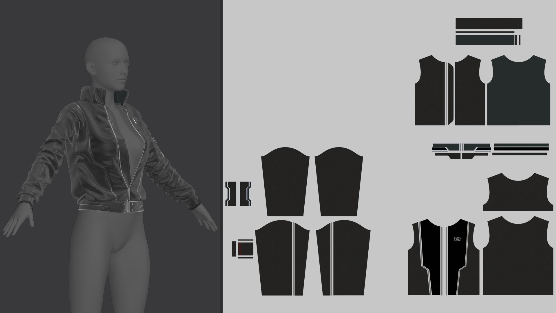 Process of Creating Jacket - Marvelous - CLO Project file 3D model ...