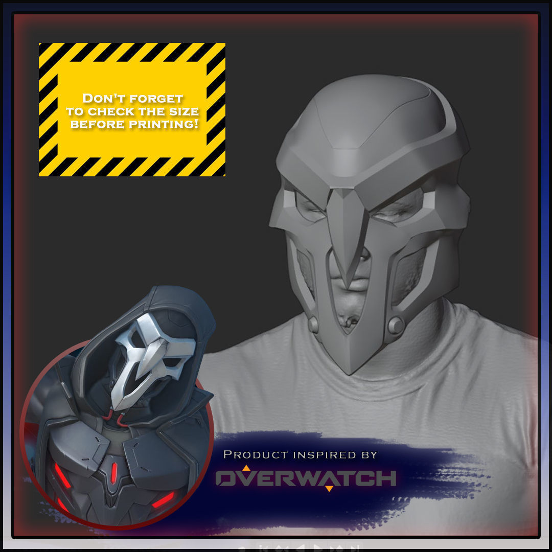 Reaper mask - Overwatch 2 3D model 3D printable | CGTrader
