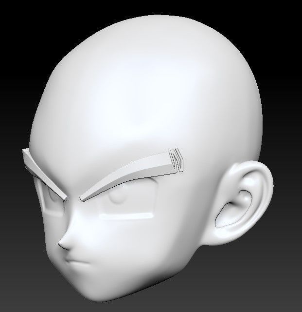 Goku Face1 3D model 3D printable | CGTrader