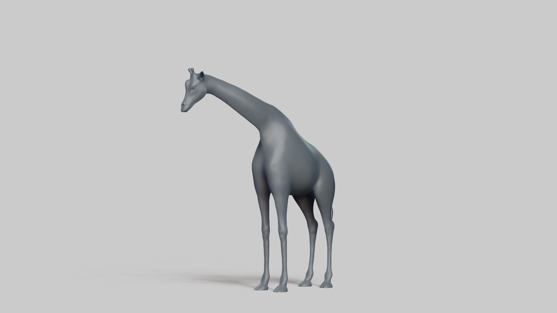 African Giraffe Pose 02 3D model 3D printable | CGTrader