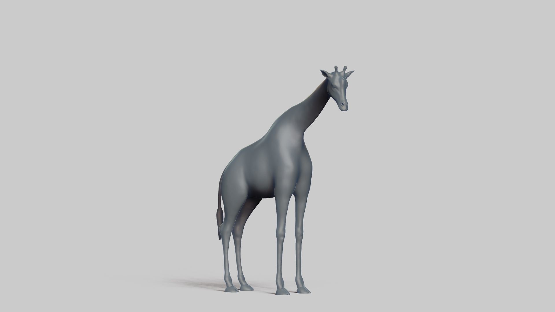 African Giraffe Pose 02 3D model 3D printable | CGTrader